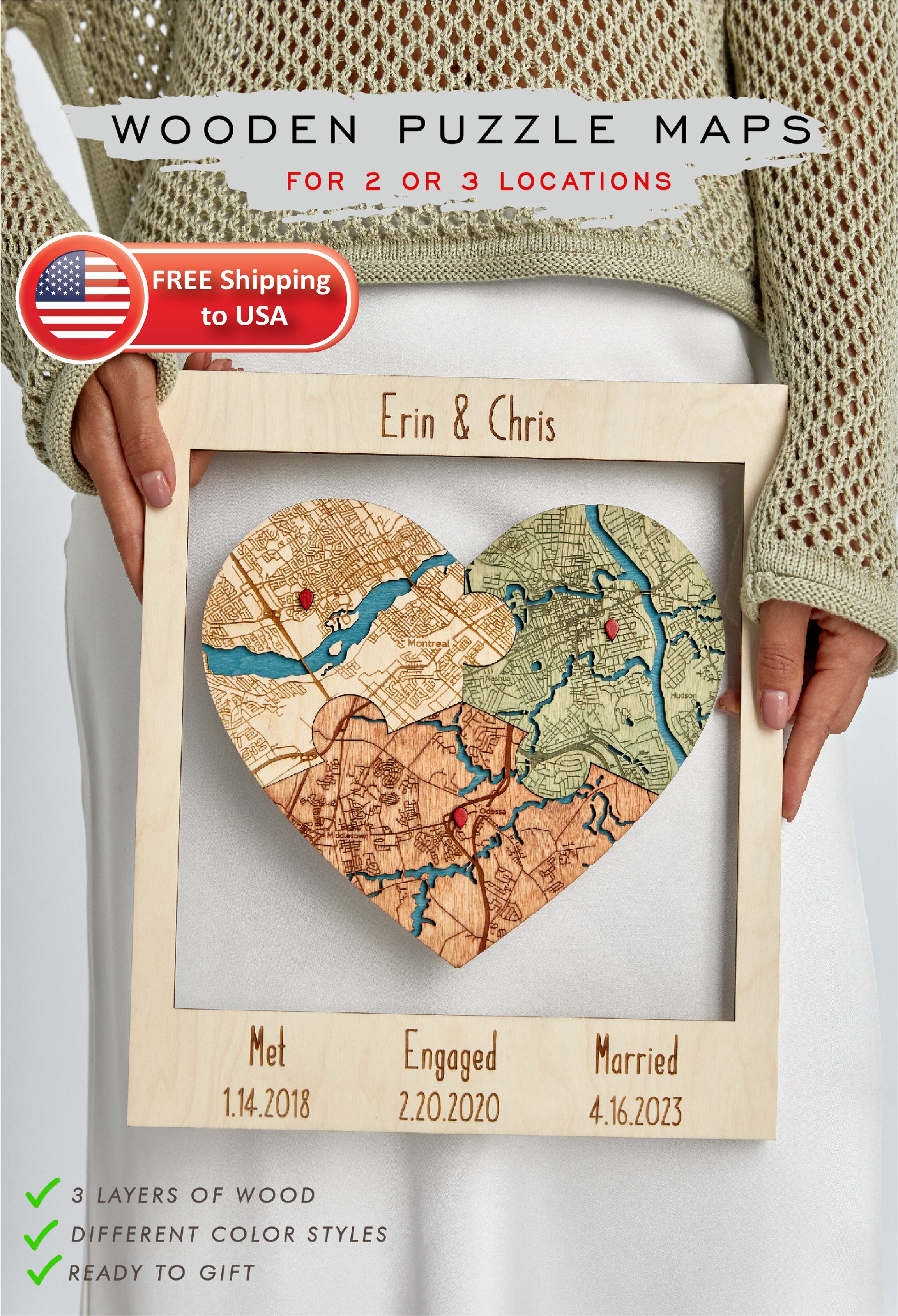 MurWood Home | Custom Wooden Maps and Personalized Wood Gifts